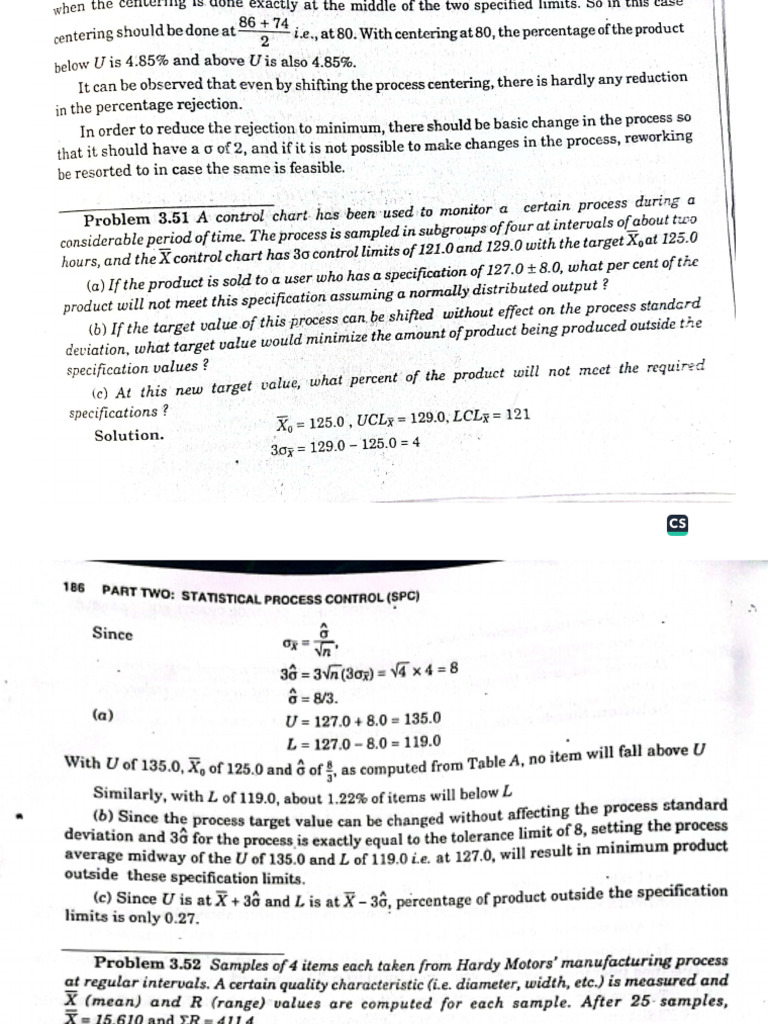 Arafat Rana Sir R.C. Gupta Math Solution - PDF - Control Chart | PDF
