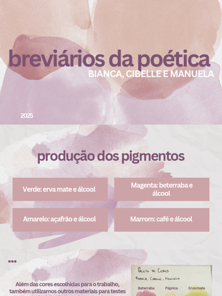 Breviários Da Poética: Bianca, Cibelle E Manuela | PDF