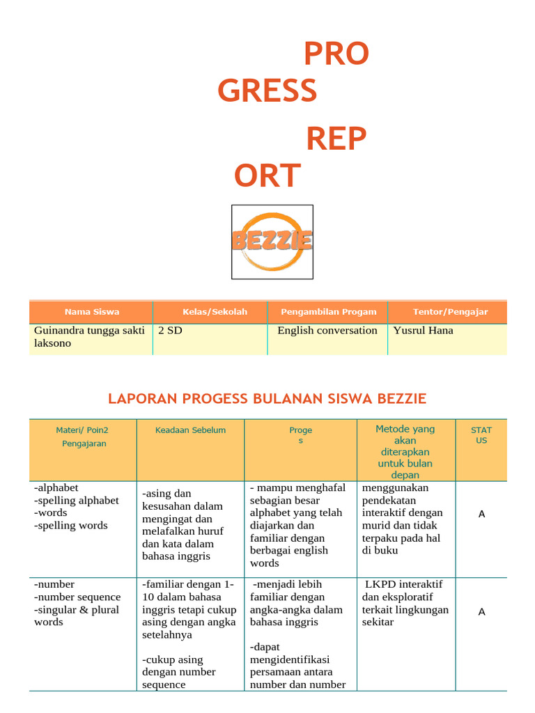Progress Report | PDF