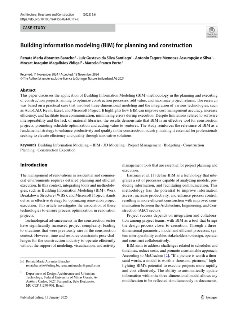 Building Information Modeling (BIM) For Planning and Construction | PDF ...