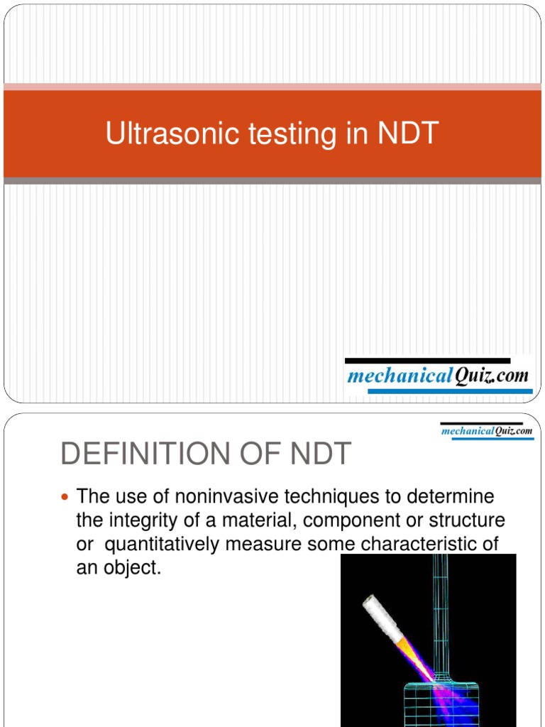 Ultrasonic Testing in NDT | Ultrasound | Nondestructive Testing