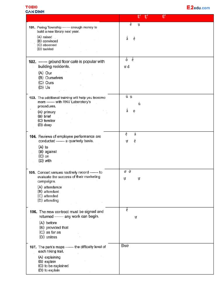 c5 E2 Part 5 Test 5 | PDF