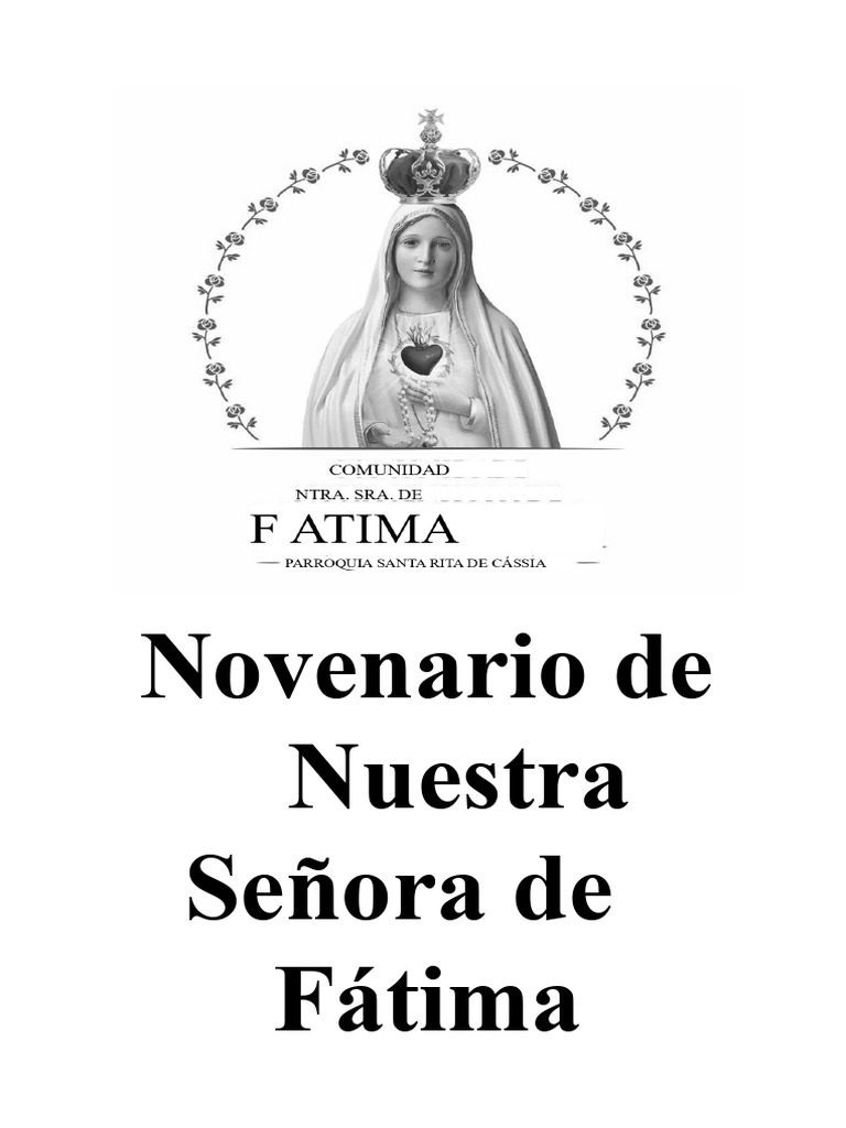 NOVENARIO DE NUESTRA SEÑORA DE FÁTIMA (Actualizado) | PDF | María ...