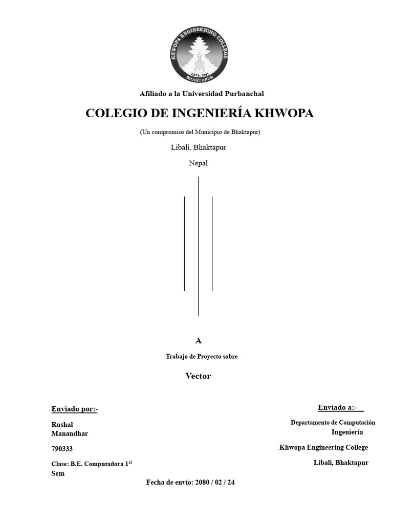 Proyecto de Vectores de Matemáticas | PDF | Vector Euclidiano | Geometría