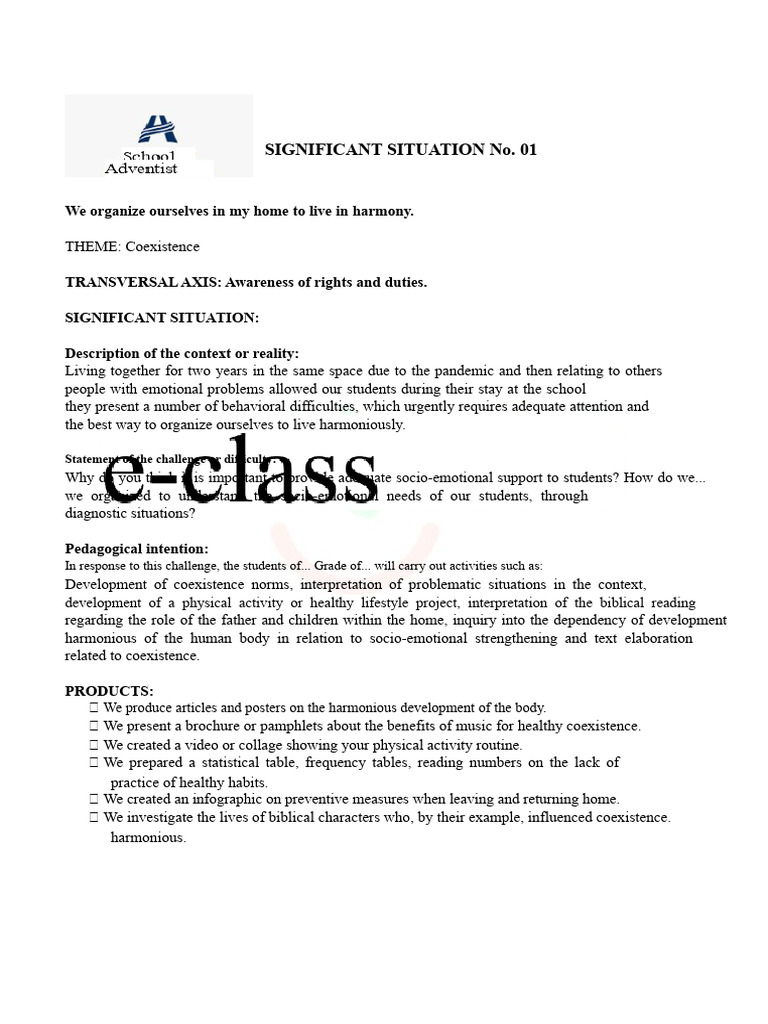 Significant Situation No. 1 | PDF | Attitude (Psychology) | Behavioural ...