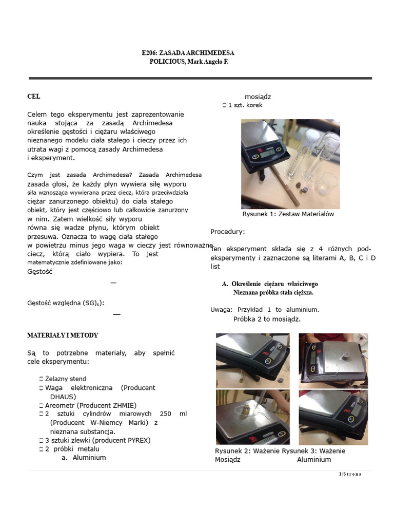 PHY11L Exp6 | PDF