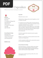 Easy Vanilla Cupcake Recipe | PDF | Cupcake | Baking