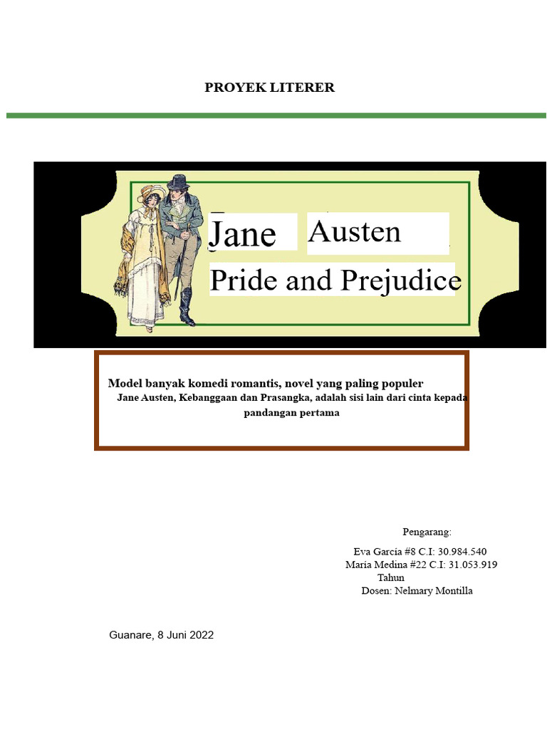 Analisis Kebanggaan dan Prasangka Austen | PDF