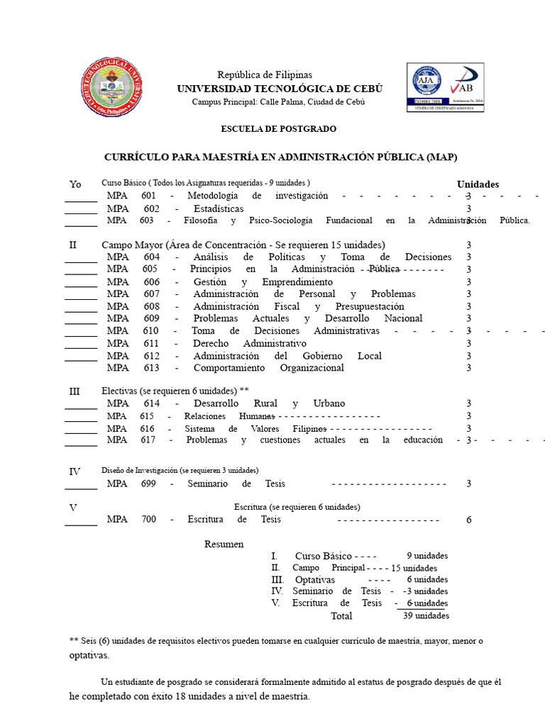 Currículo para Mpa PDF | PDF