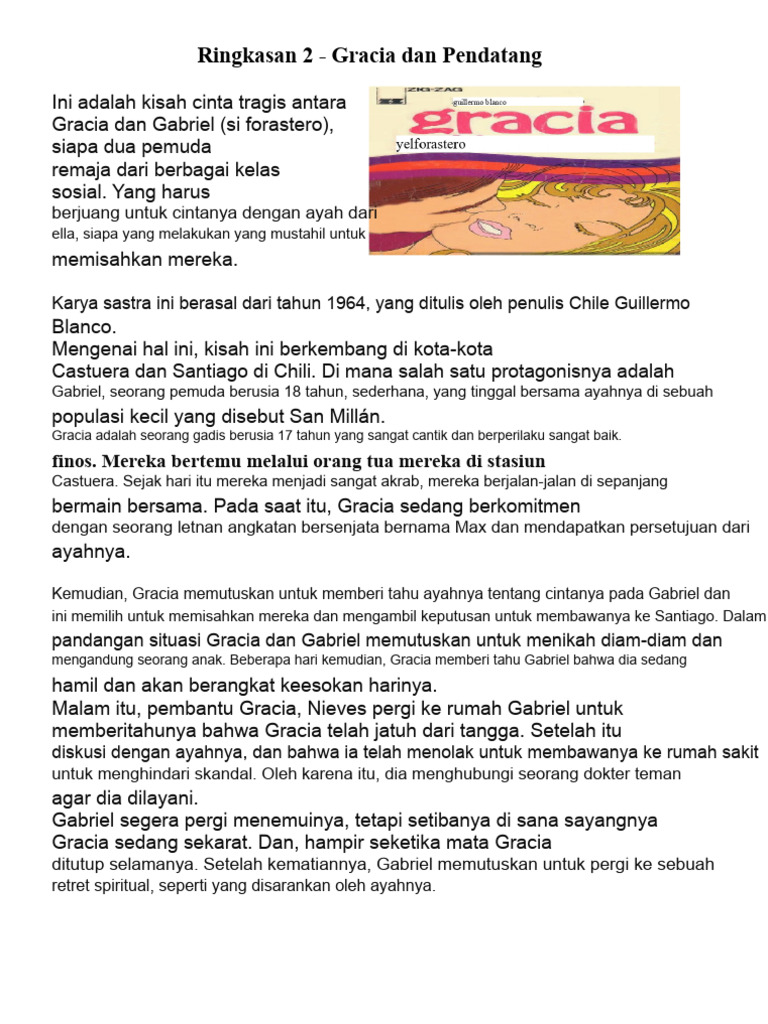 Cinta Terlarang Gracia dan Gabriel | PDF