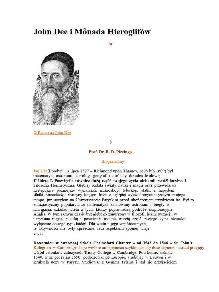 John Dee I Hologram Hieroglificzny | PDF