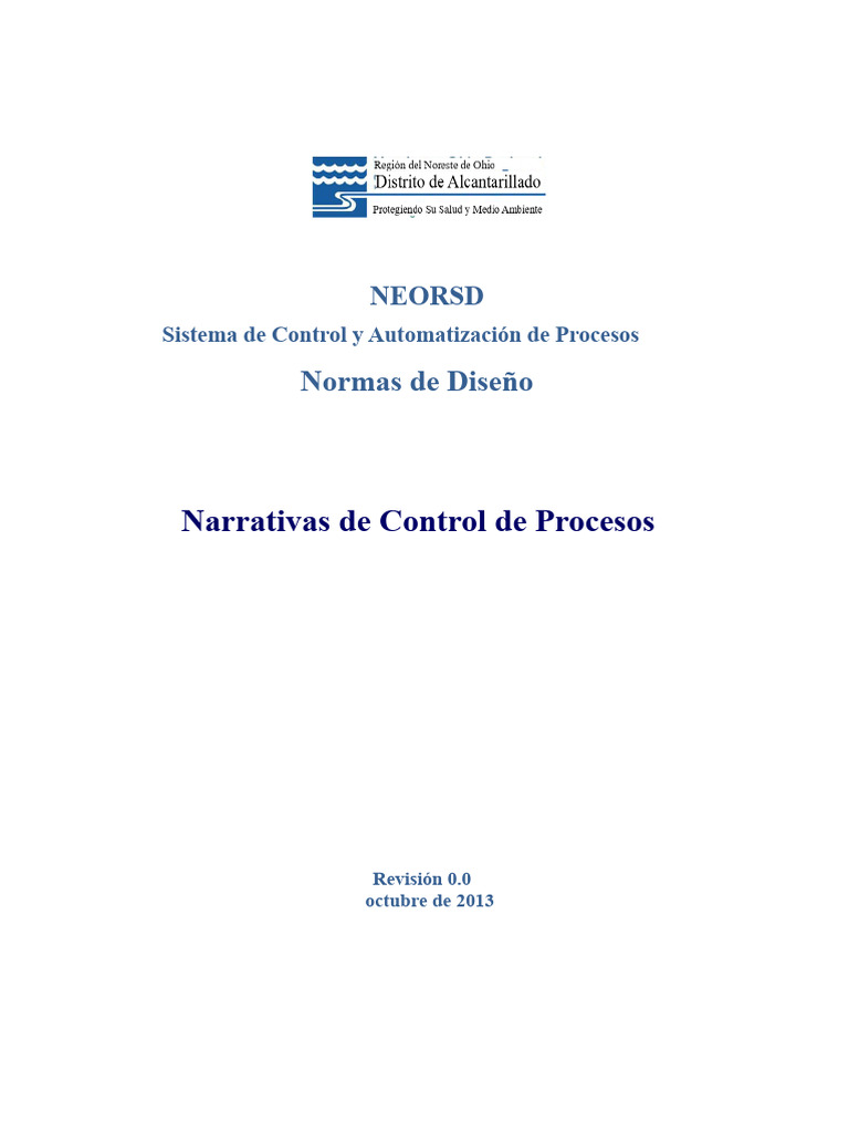 Normas de Diseño del Sistema NEORSD | PDF | Controlador lógico ...