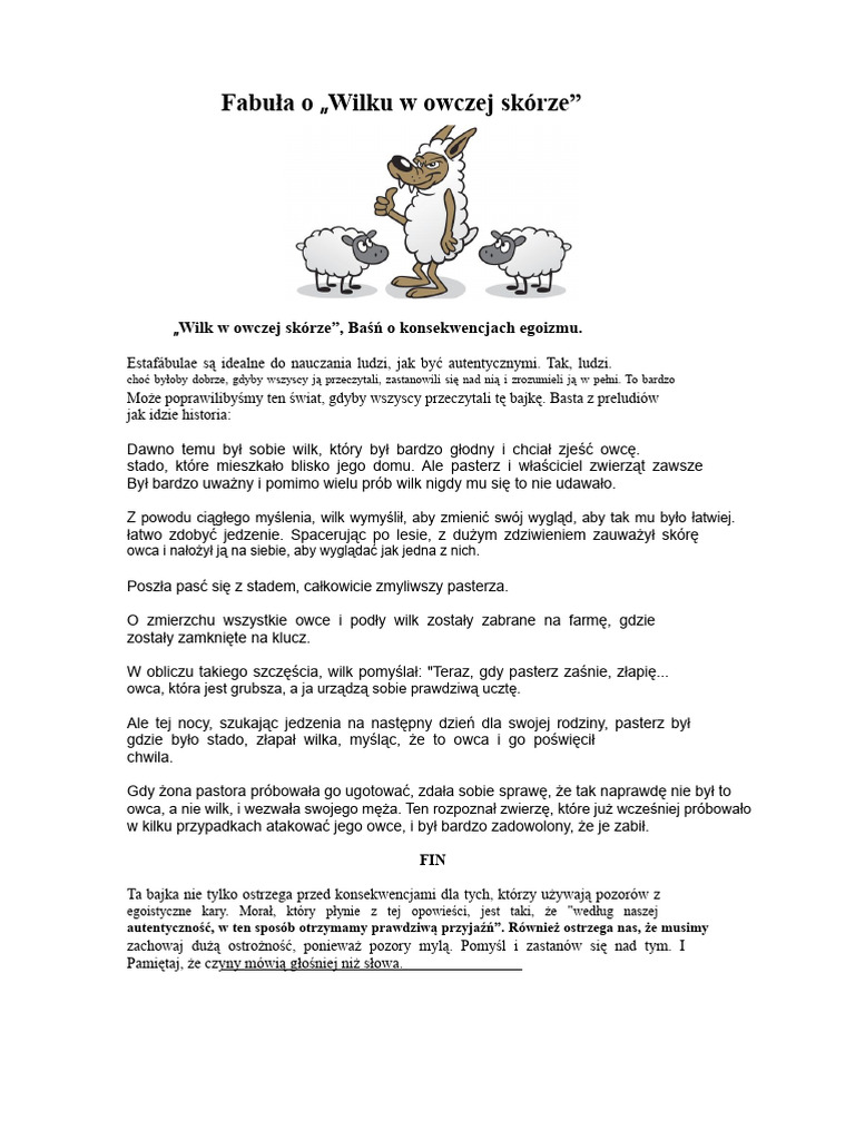 Fabuła o Wilku | PDF