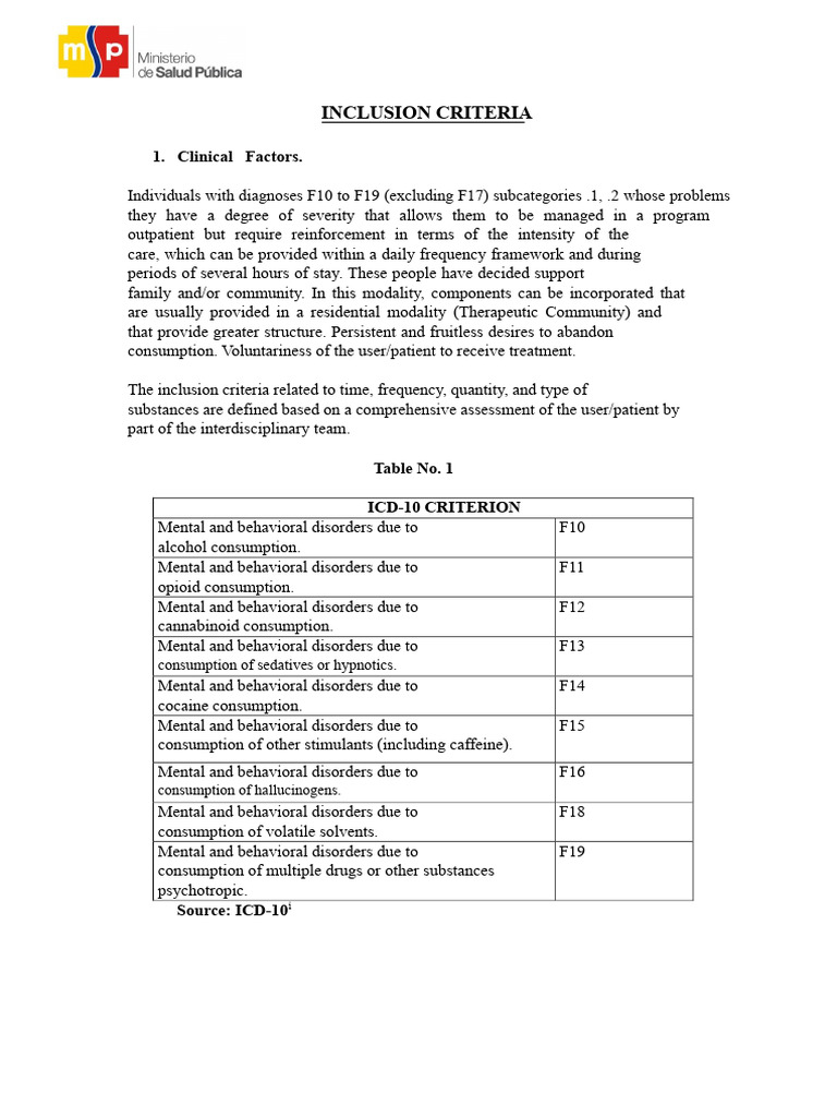 Inclusion criteria drugs and flowchart | PDF | Substance Dependence ...