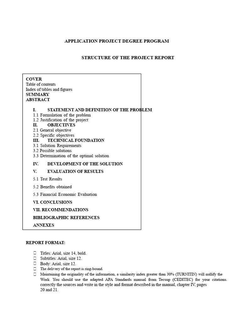 Project Report Structure - Graduation | PDF | Internal Rate Of Return ...