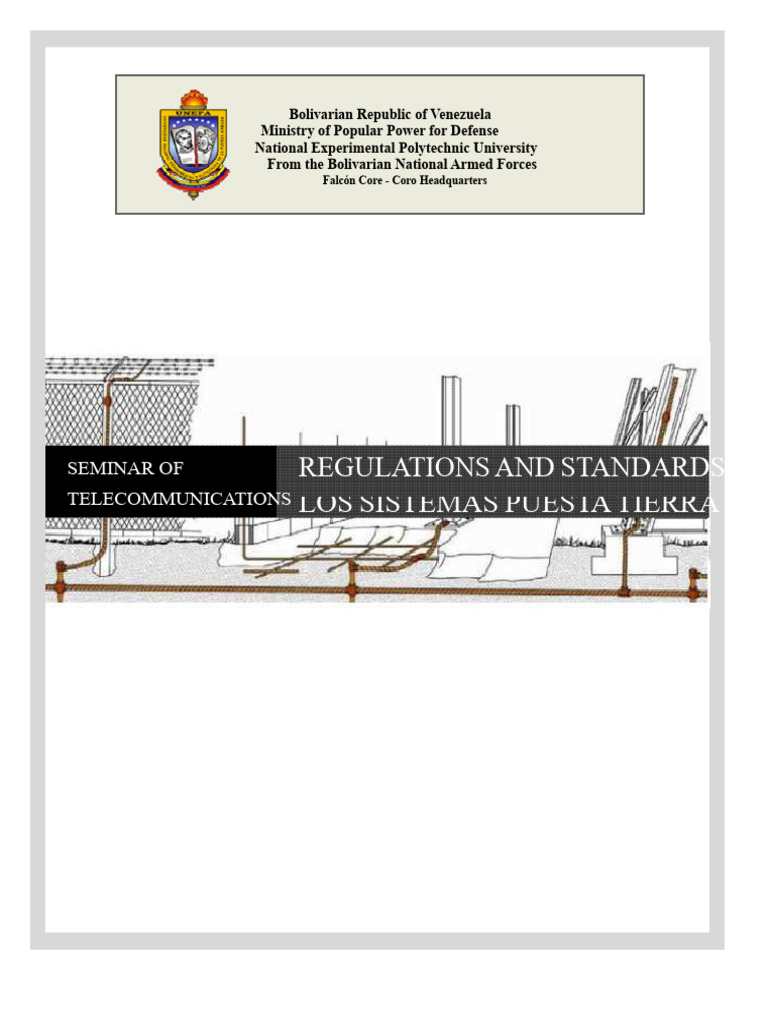 Grounding System Regulations for Telecom | PDF | Electrical Equipment ...