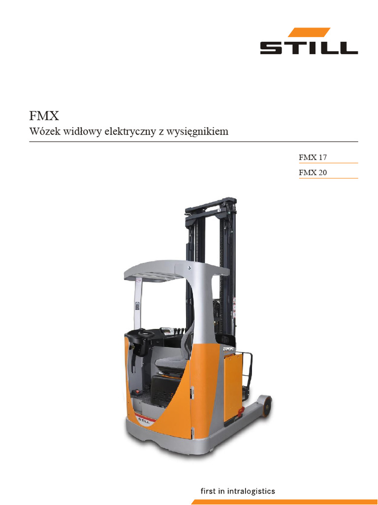 Wózek Widłowy Elektryczny FMX 17 FMX 20 | PDF