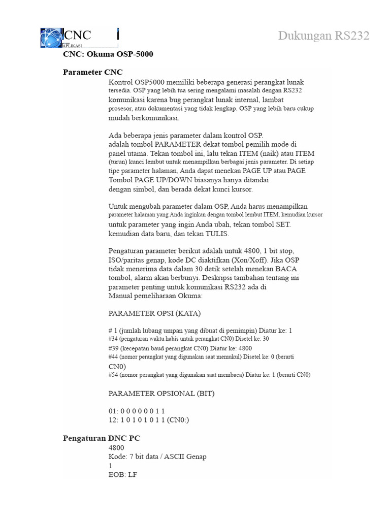 Okuma OSP 5000 | PDF