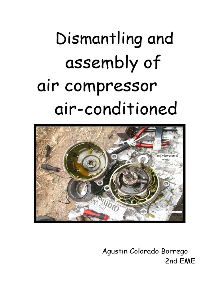 Disassembly of Air Conditioning Compressor | PDF