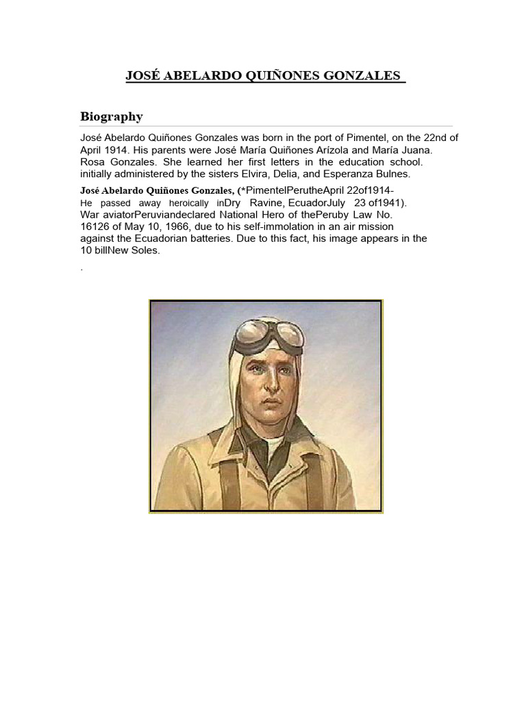 José Abelardo Quiñones Gonzales | PDF