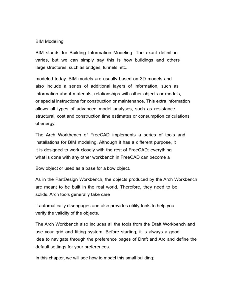 FREECAD Manual 0.18 - English - BIM Modeling | PDF | Building Information Modeling