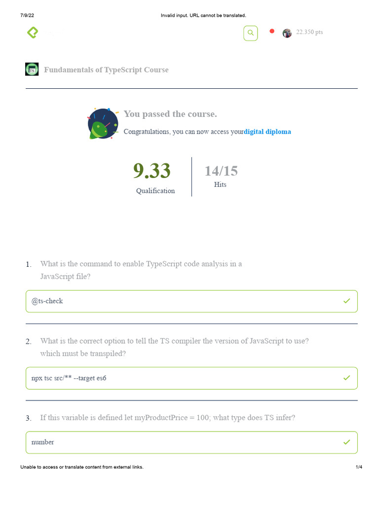 TypeScript Fundamentals Course | PDF | Parameter (Computer Programming) | Programming Paradigms