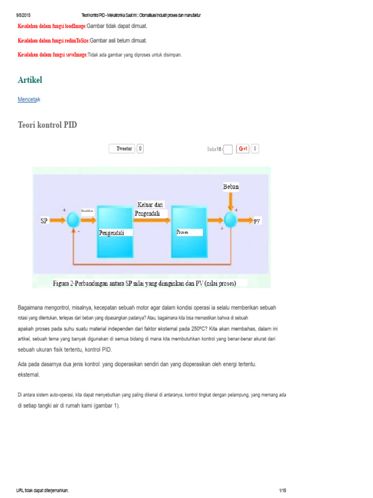 Teori Kontrol PID dalam Otomatisasi | PDF