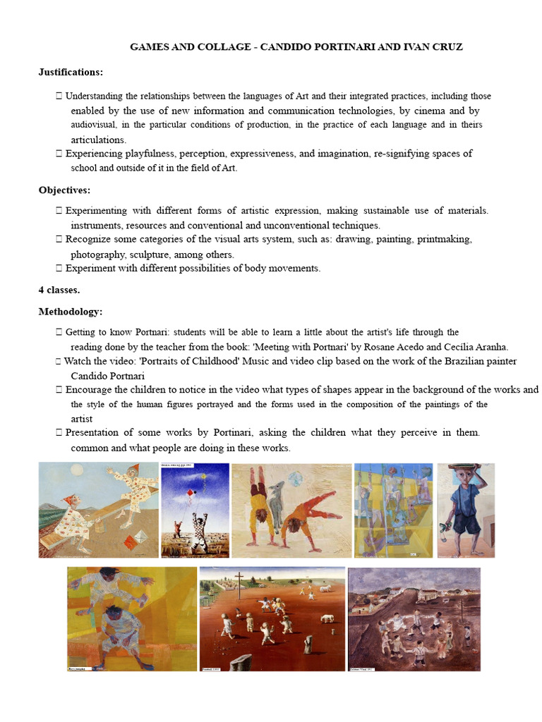 PLAY AND COLLAGE – CANDIDO PORTINARI AND IVAN CRUZ | PDF | Paintings ...