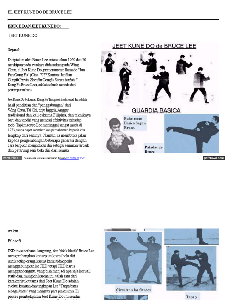 6 Manual Dan Analisis EL JEET KUNE DO DARI BRUCE LEE - SELESAI PDF | PDF