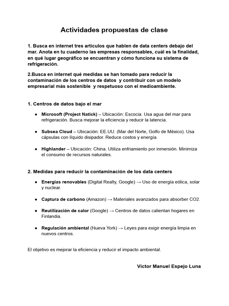 Actividades Propuestas de Clase | PDF