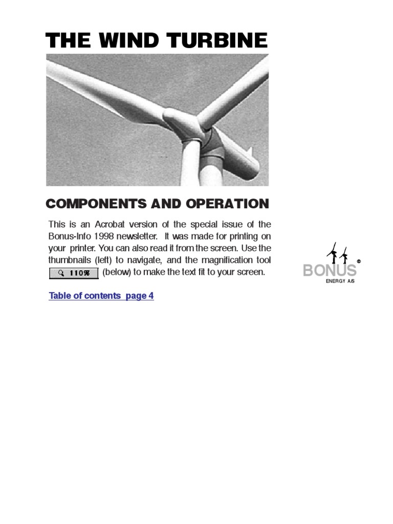 BONUS Wind Turbine - How A Wind Turbine Works - The Theory & Design of ...