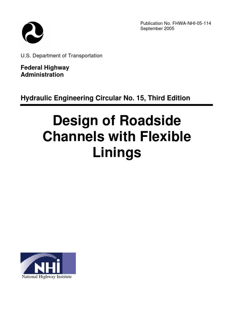 Design of Roadside Channels | PDF | Soil Mechanics | Soil