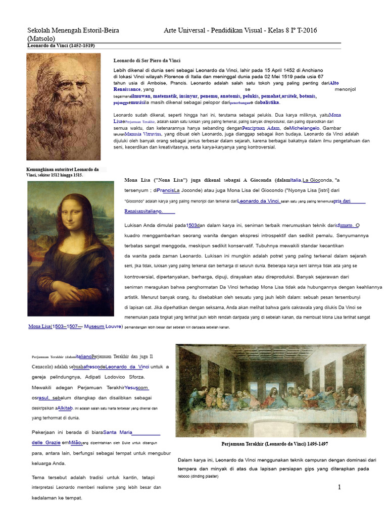 Leonardo da Vinci | PDF