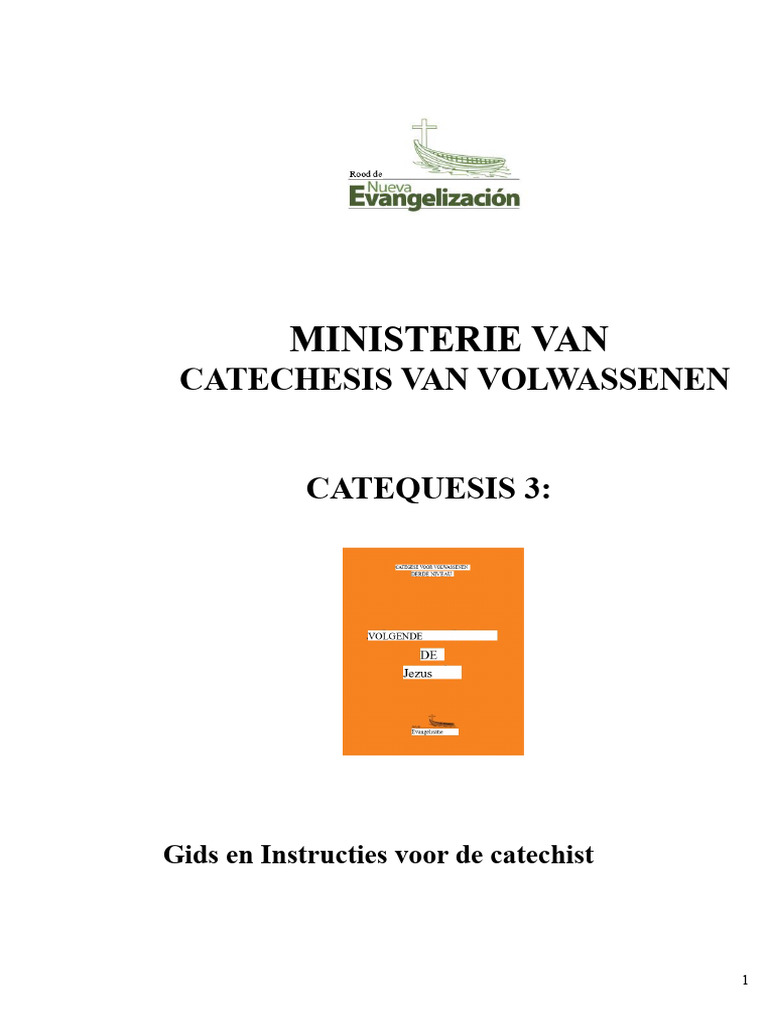 Catechese Opvolging Jezus PDF | PDF