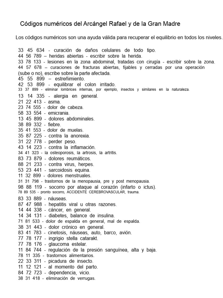 Códigos Sagrados para Sanación y Equilibrio | PDF | Alimentos ...
