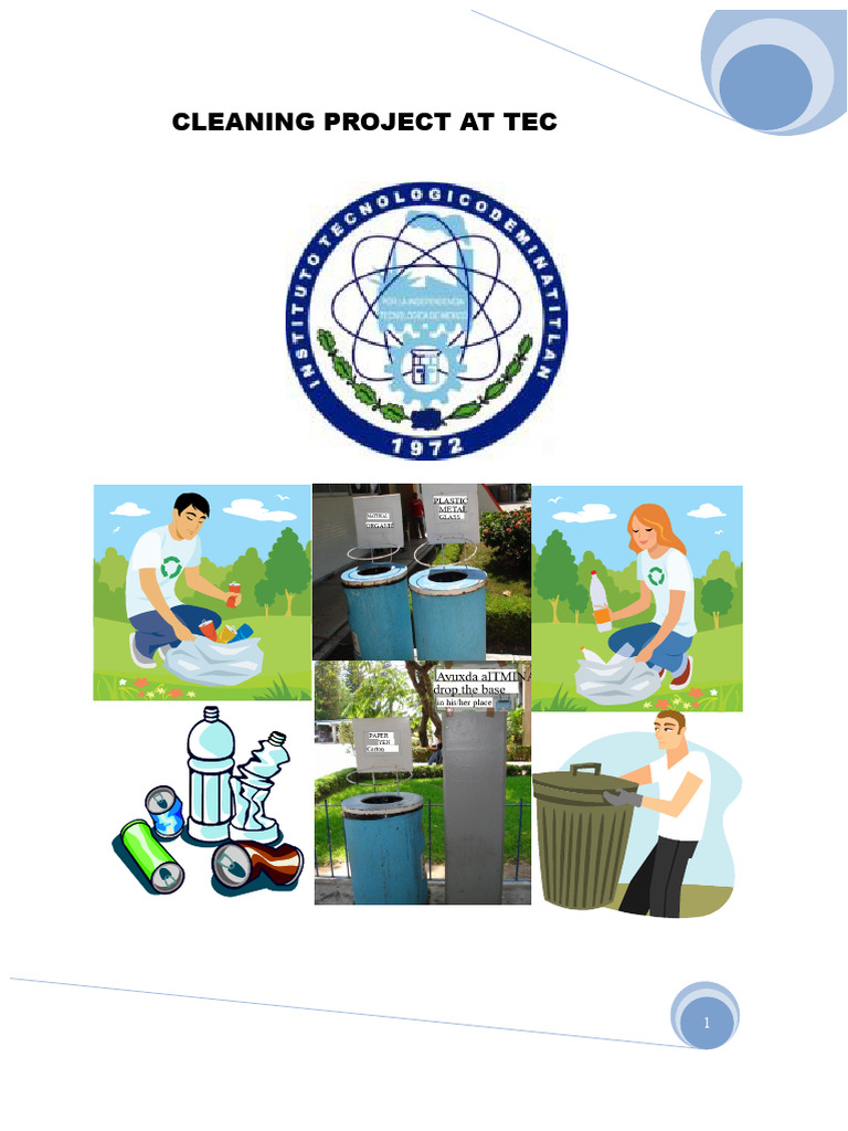 Cleaning Campaign Project at Itm | PDF | Waste | Compost