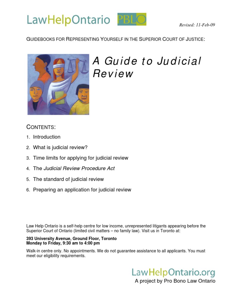 Self-Representation in Court Guide | PDF | Court System Of Canada ...