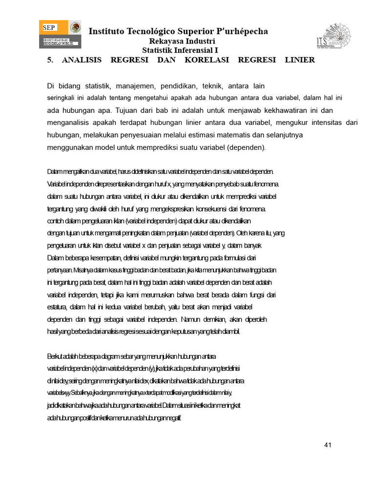 Analisis Regresi Linier dalam Statistik | PDF