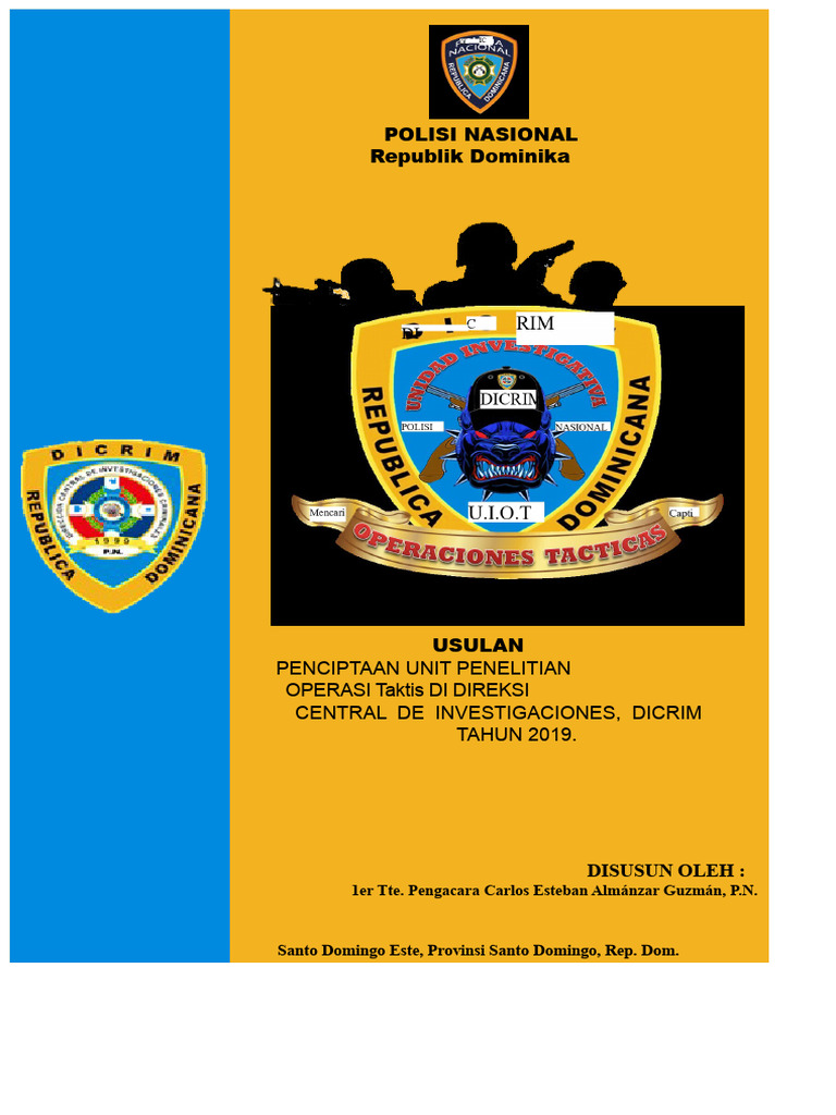 Pembentukan Unit Taktis DICRIM 2019 | PDF