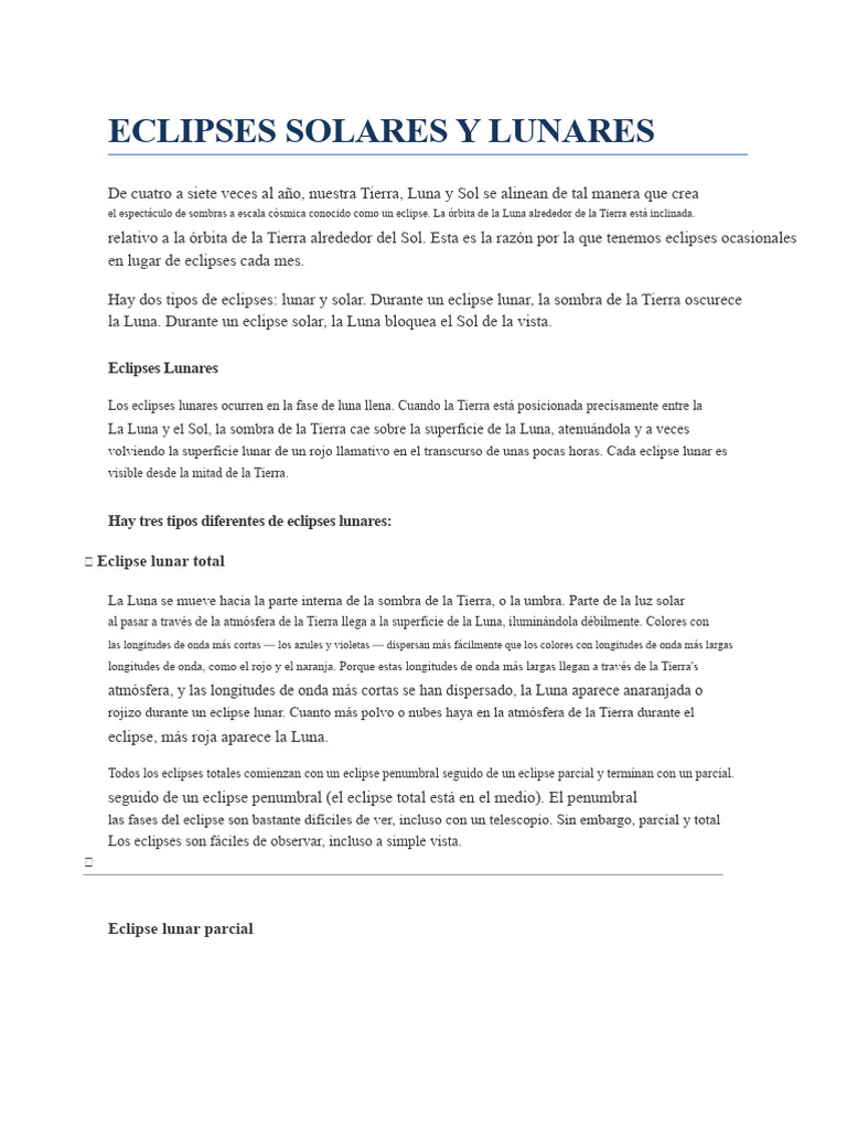 Eclipses Solares y Lunares - CSS Gsa | PDF | Energía renovable | Eclipse