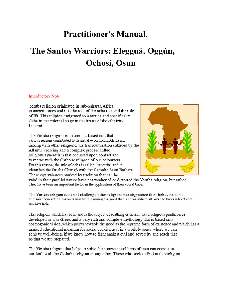 Yoruba Religion: A Practitioner's Guide | PDF | Santería