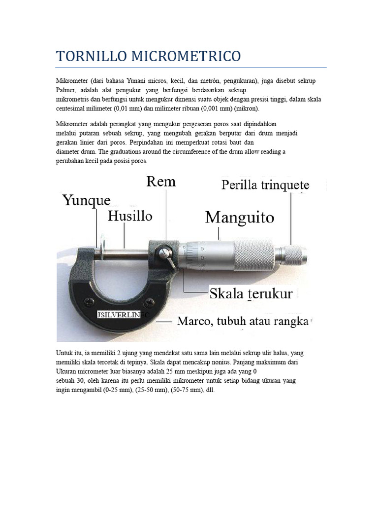 SEKRUP MIKROMETRI | PDF