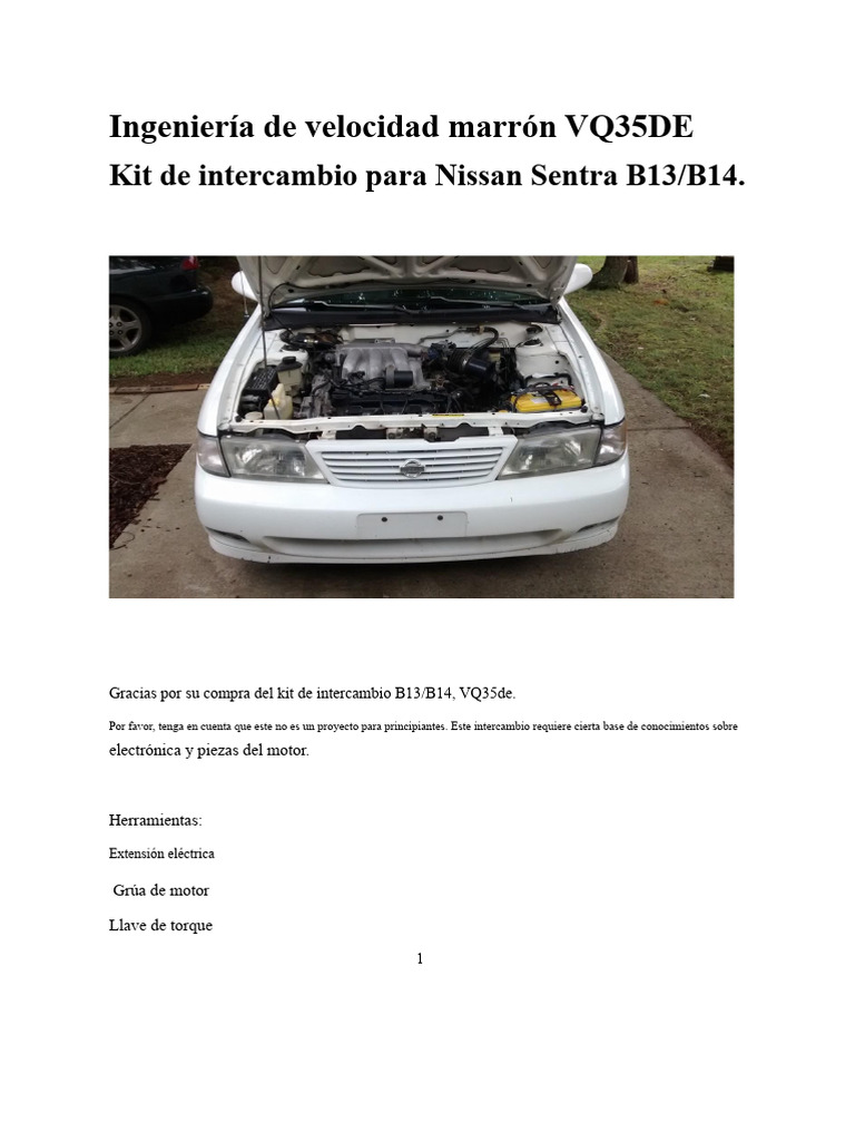 Vq35de B13-B14 | PDF | Eje | Vehículos terrestres