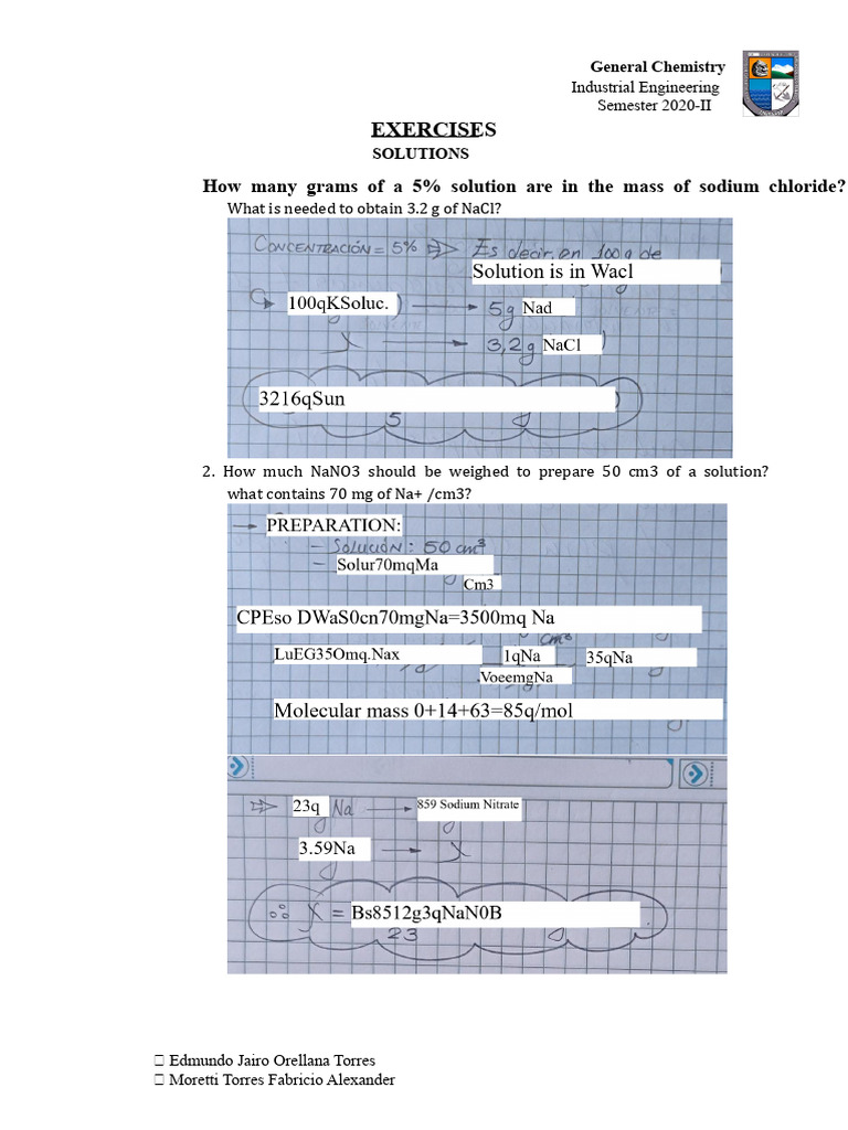 SOLUTION EXERCISES | PDF