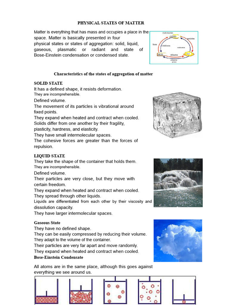 Understanding Physical States of Matter | PDF | Gases | Liquids