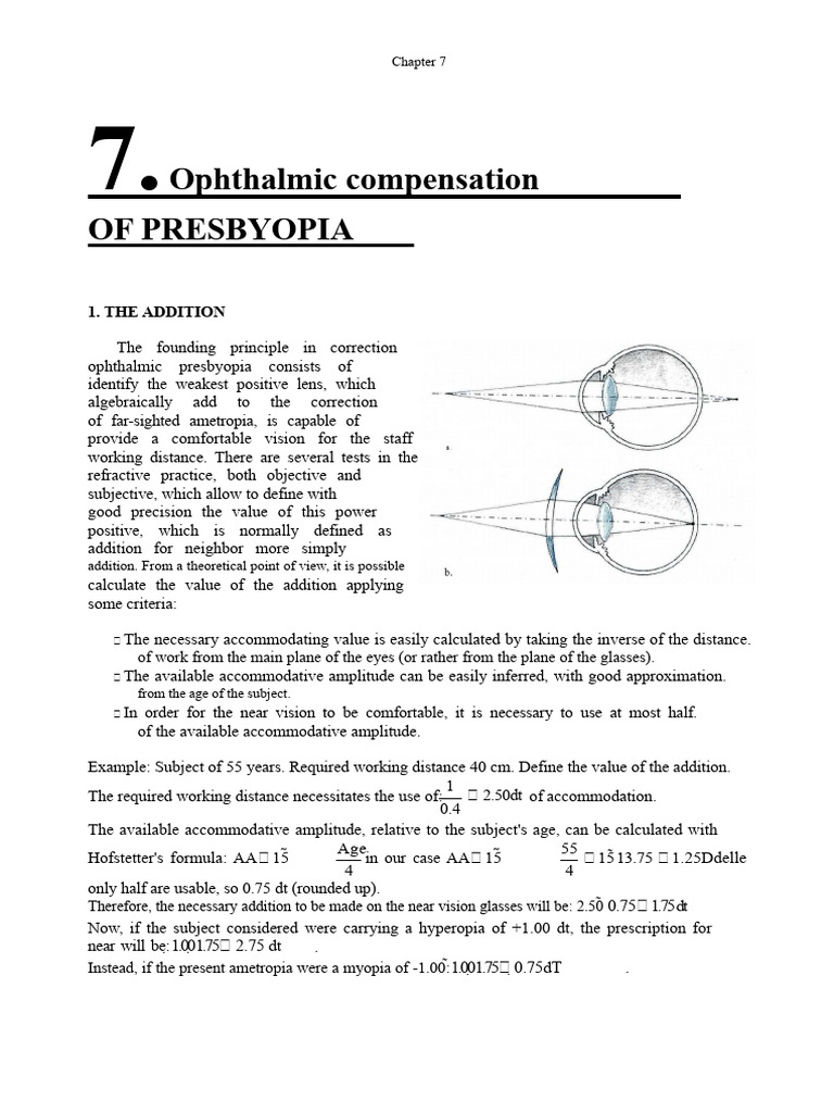 The Ocular Compensation of Presbyopia | PDF | Glasses | Optics