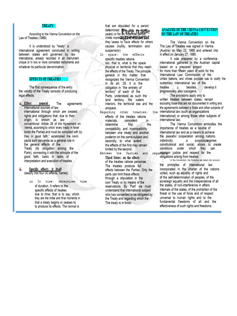 Vienna Convention on Treaties Explained | PDF | Treaty | International Law