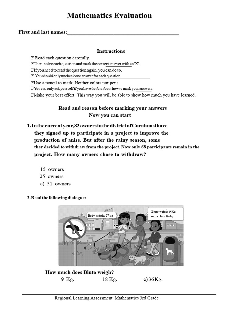 3-ERAI-Mathematics Third Grade Elementary PDF | PDF