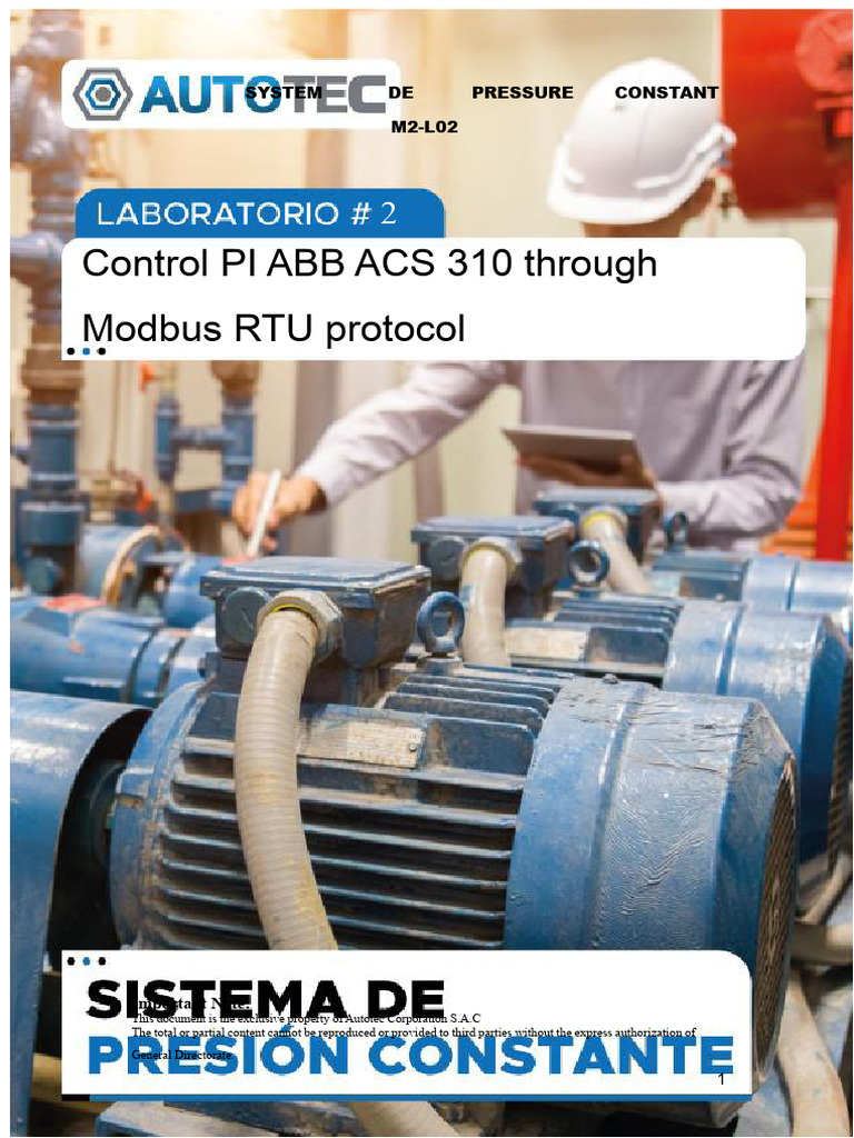 Lab2 - Advanced Parameterization ABB ACS310 PDF | PDF | Computer Engineering | Electrical ...