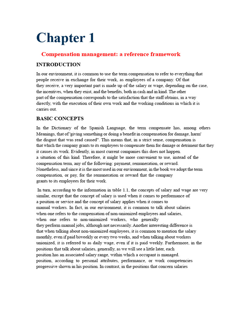 Chapter 1 of The Book On COMPENSATION MANAGEMENT, WAGES, SALARIES ...